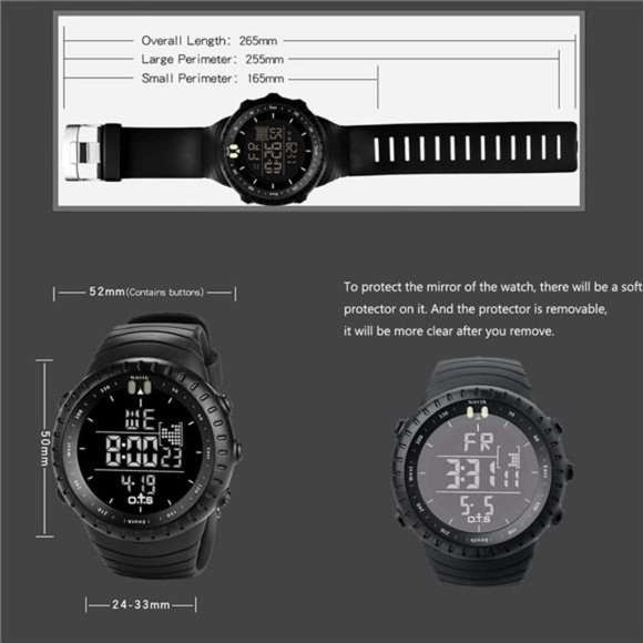 Accessories | Mens Digital Sports Watch Waterproof Tactical Watch With ...